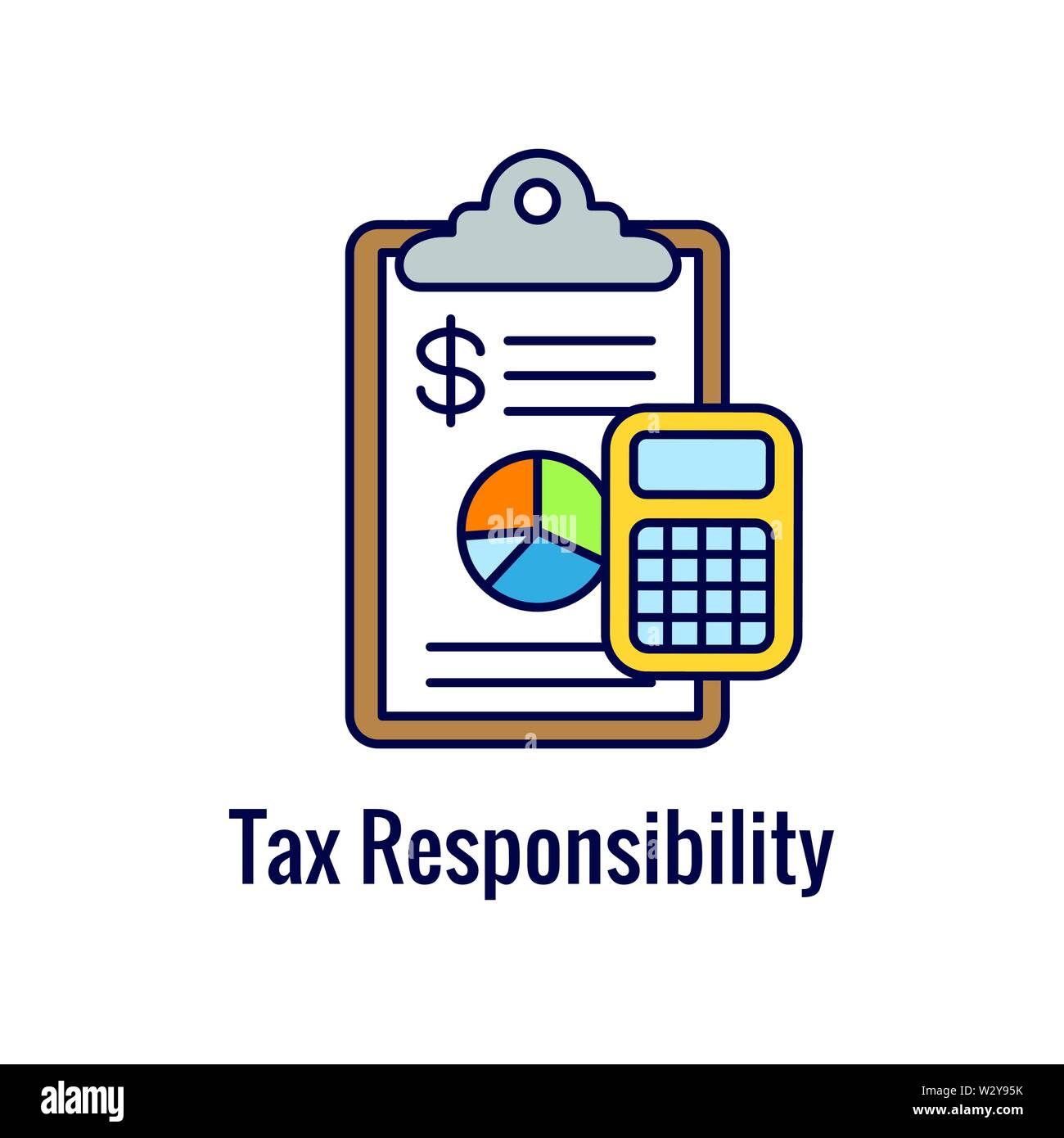 Icône de comptabilité Banque d'images vectorielles - Alamy