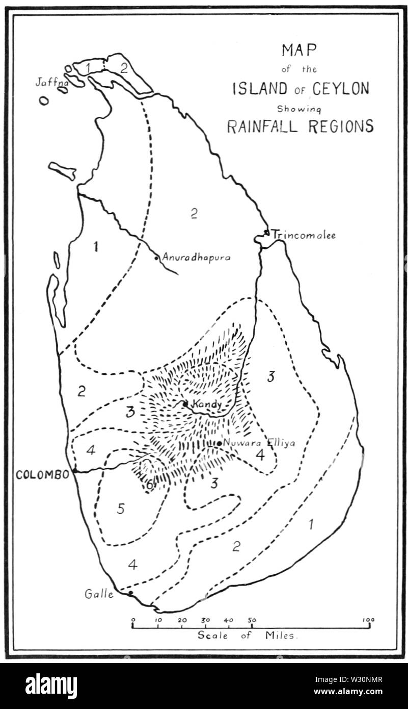 Map of ceylon Banque de photographies et d’images à haute résolution ...