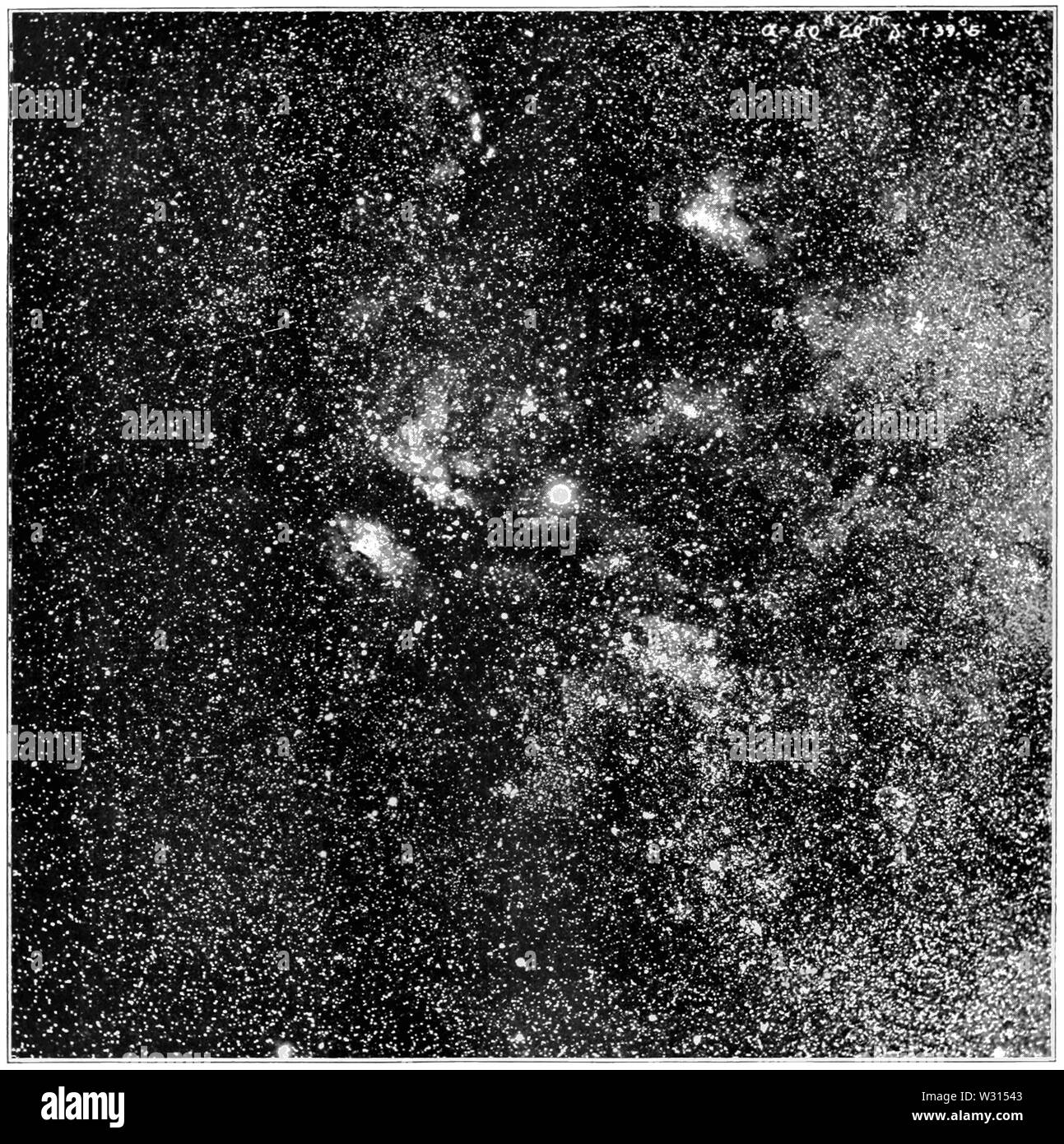 Cygnus constellation Banque d'images noir et blanc - Alamy