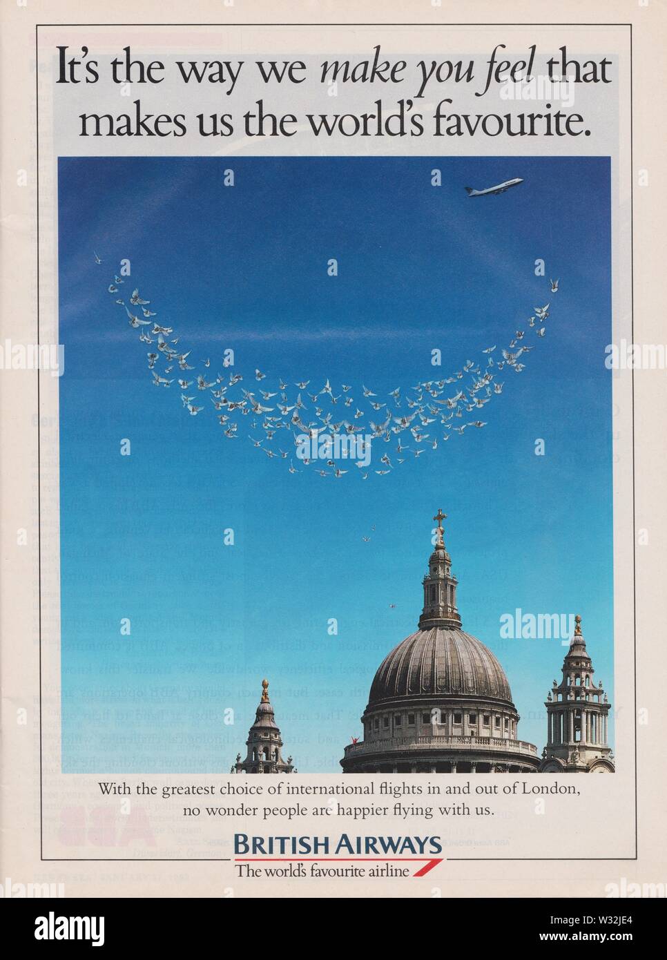 Les compagnies aériennes British Airways Affiche publicitaire dans le ...
