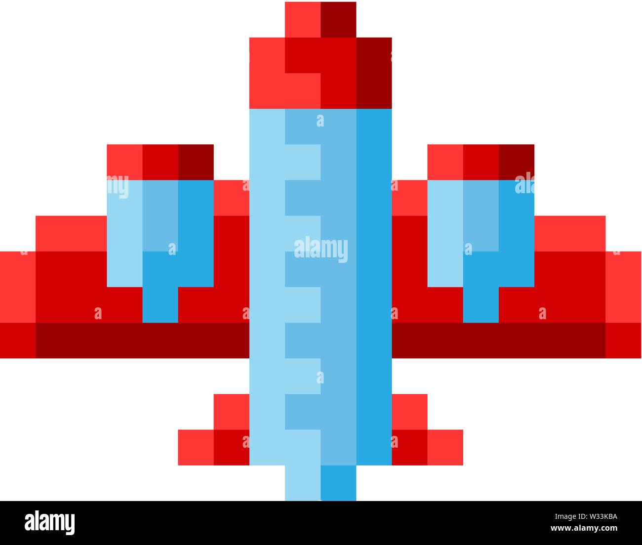 Pixelart plane Banque de photographies et d’images à haute résolution ...
