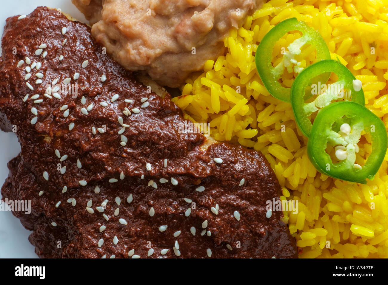 Mole poblano cuisine traditionnelle Banque de photographies et d’images ...