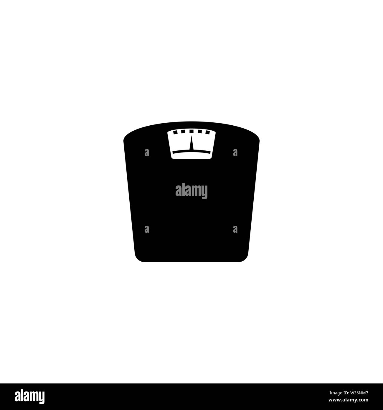 Icône vecteur pèse-personne. Télévision simple symbole sur fond blanc ...