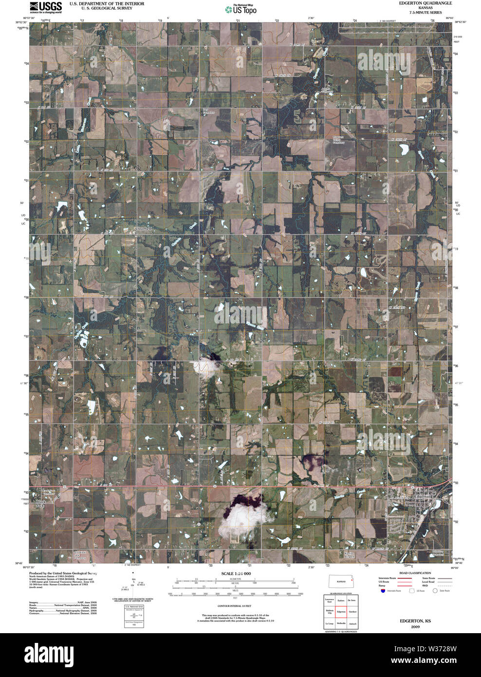 Carte de edgerton kansas Banque de photographies et d’images à haute ...