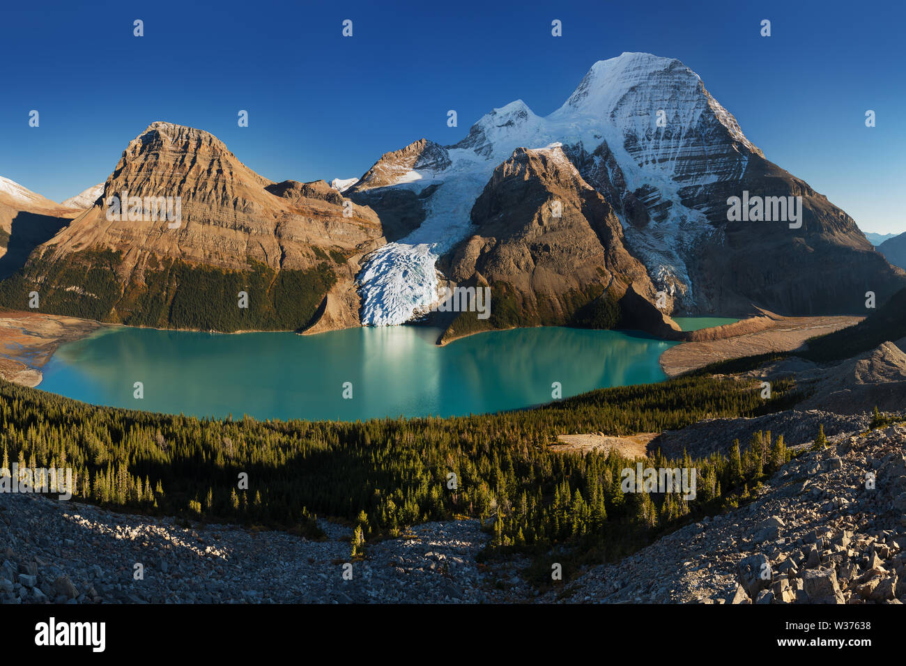 Point culminant des montagnes rocheuses canadiennes Banque de ...