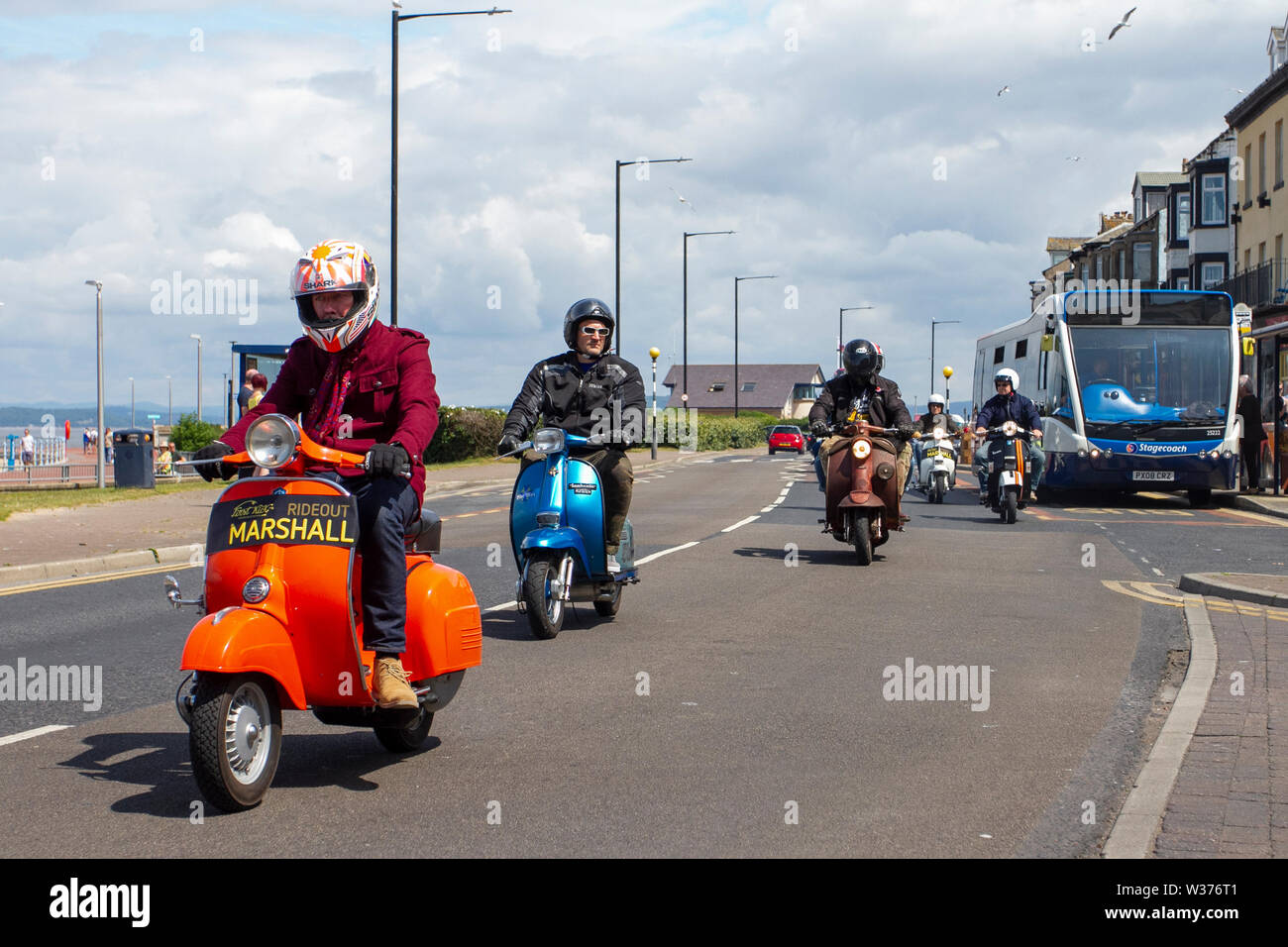 Scooter Rally Ride Out à Lancashire, Royaume-Uni juillet 2019 ...