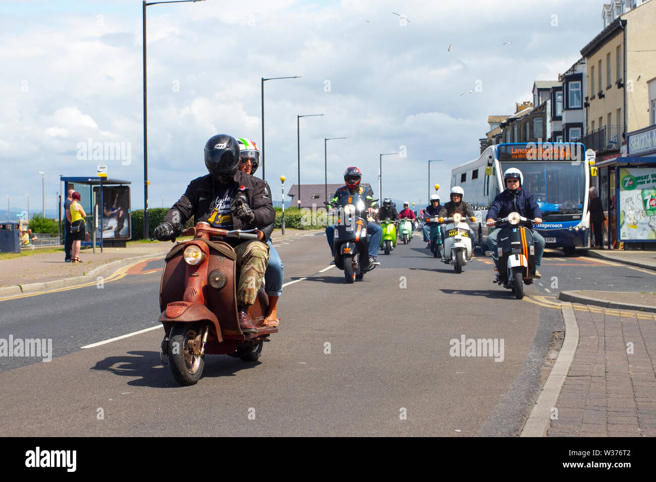 Scooter Rally Ride Out à Lancashire, Royaume-Uni juillet 2019 ...