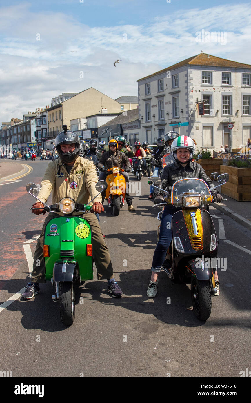 Scooter Rally Ride Out à Lancashire, Royaume-Uni juillet 2019 ...