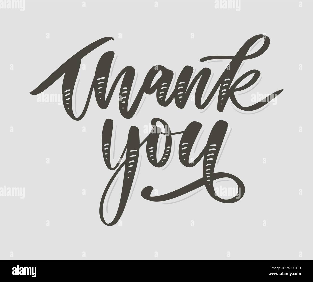 Merci inscription manuscrite. Lettrage dessiné à la main. Je vous ...