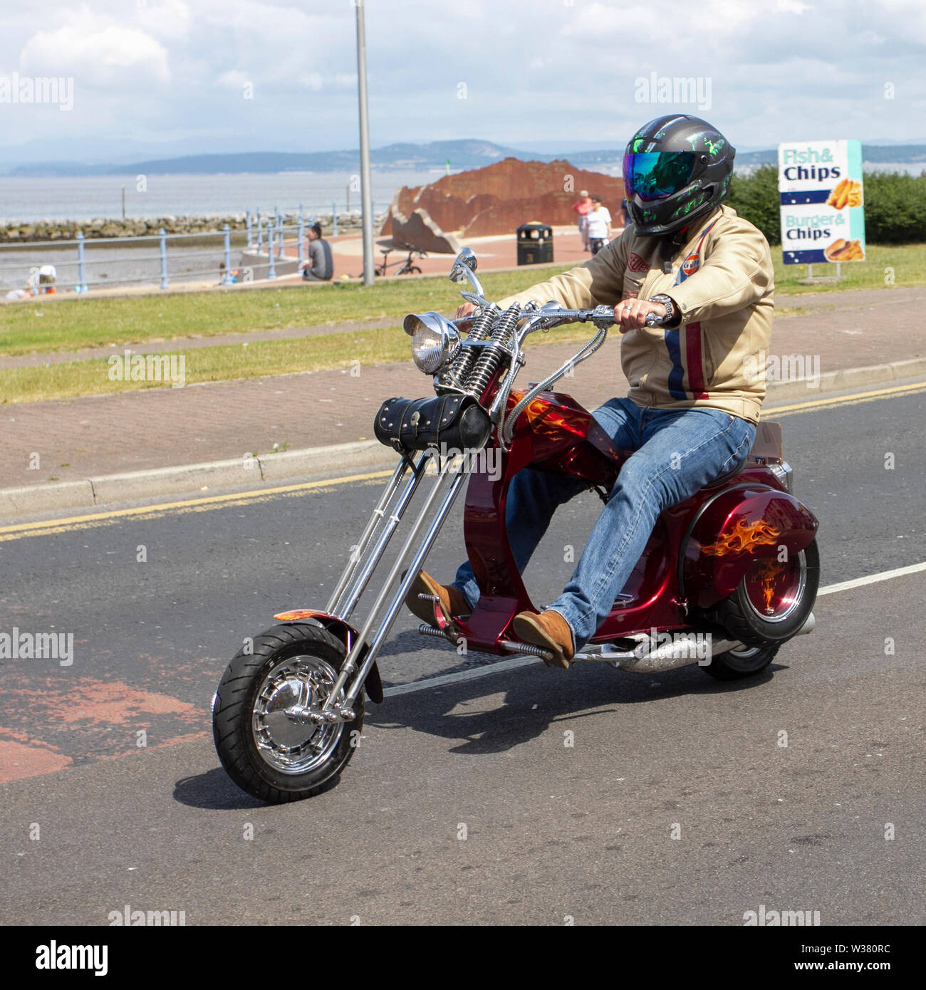 Scooter Rally Ride Out à Lancashire, Royaume-Uni juillet 2019 ...