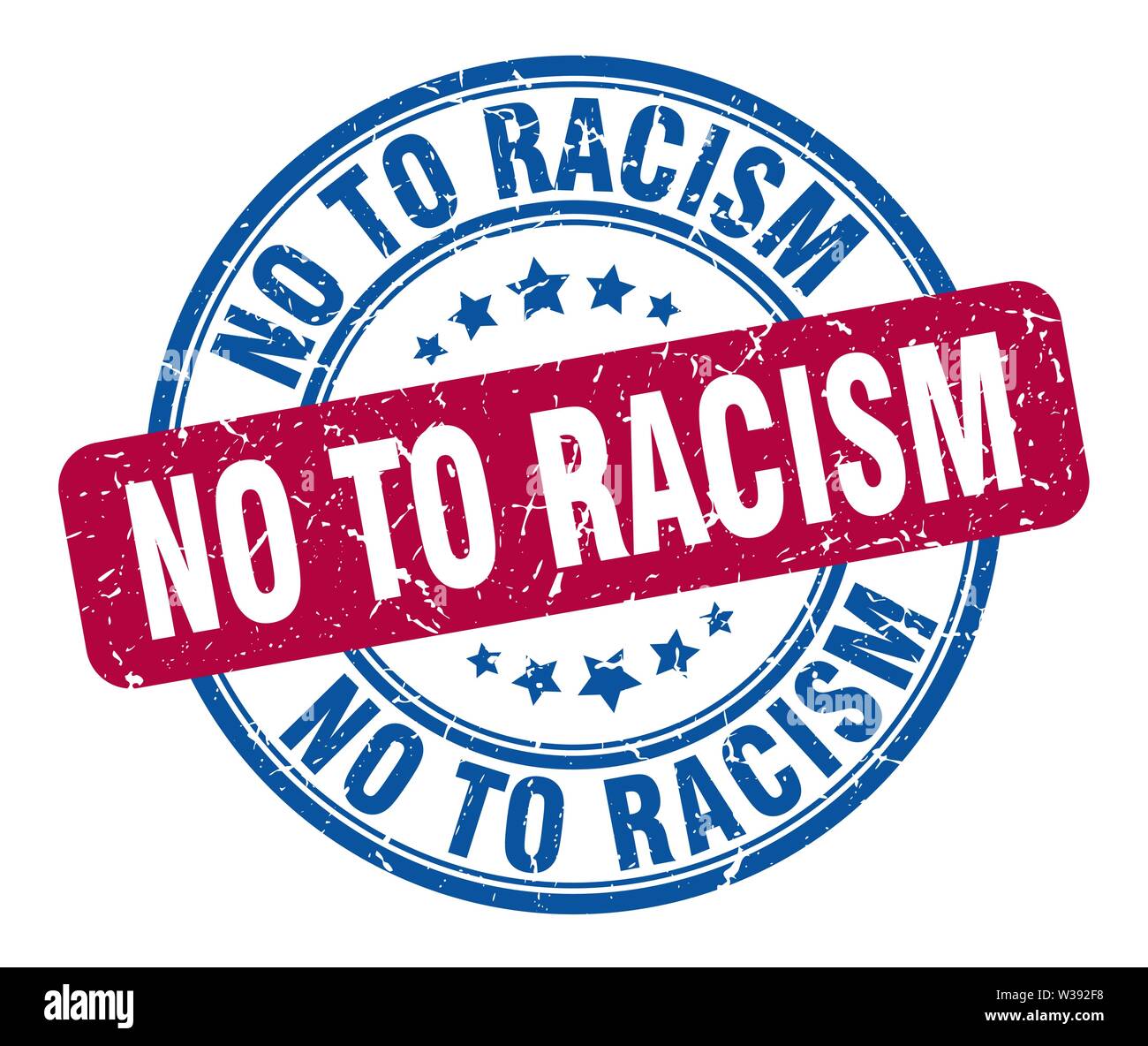 Non au racisme stamp. Non au racisme grunge ronde signe. Non au racisme ...