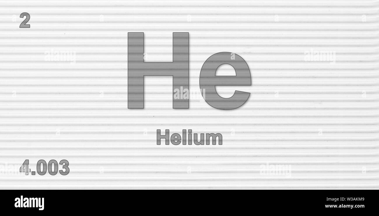 L'élément chimique de l'hélium et données atomique toile illustration ...