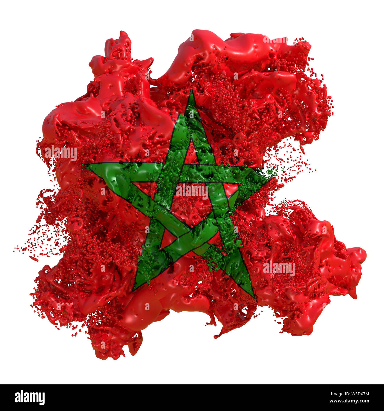 Drapeau du maghreb Banque d'images détourées - Alamy
