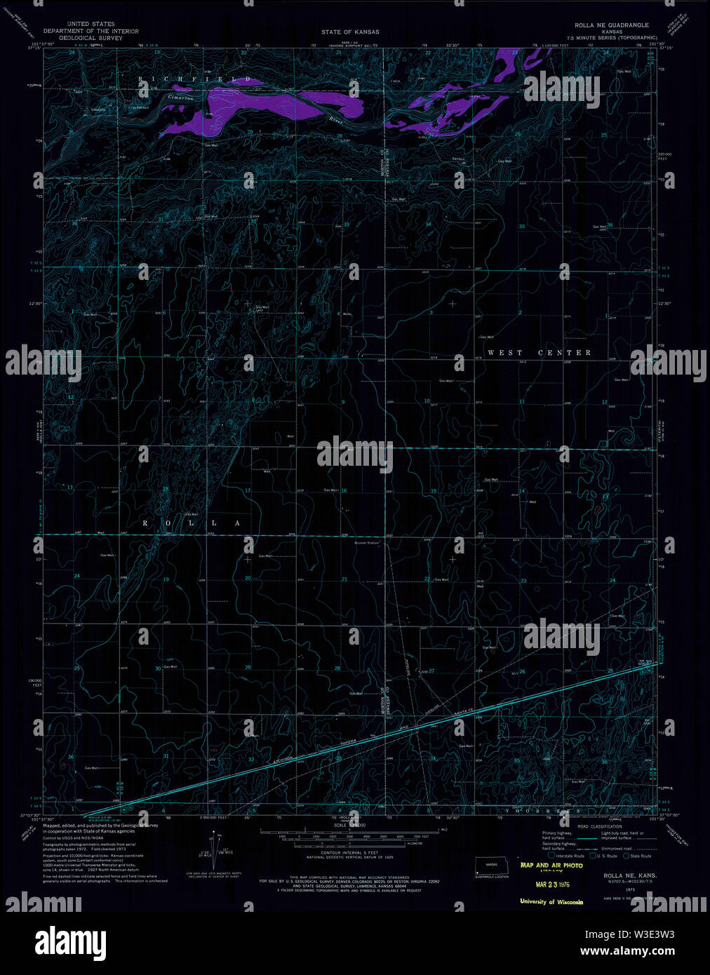 Carte de rolla kansas Banque de photographies et d’images à haute ...
