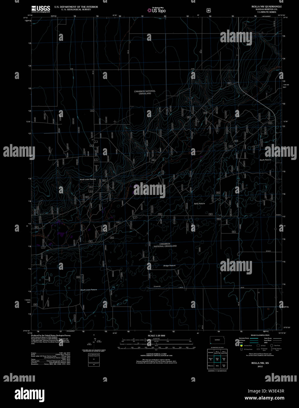 Carte de rolla kansas Banque de photographies et d’images à haute ...