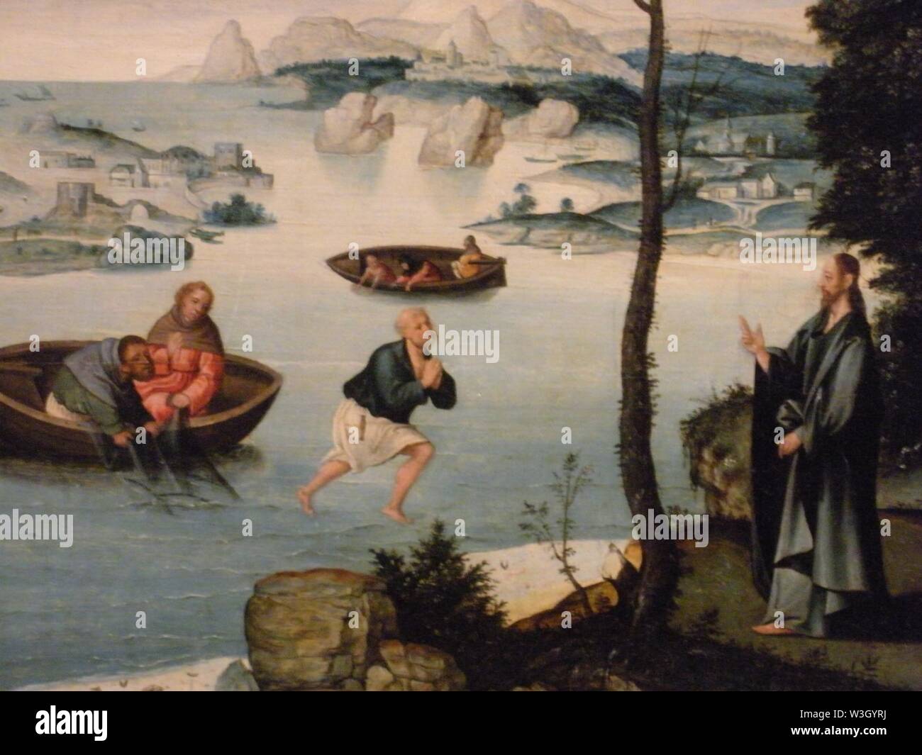 Cercle de Joachim Patinir - Apparition du Christ à ses disciples sur la ...