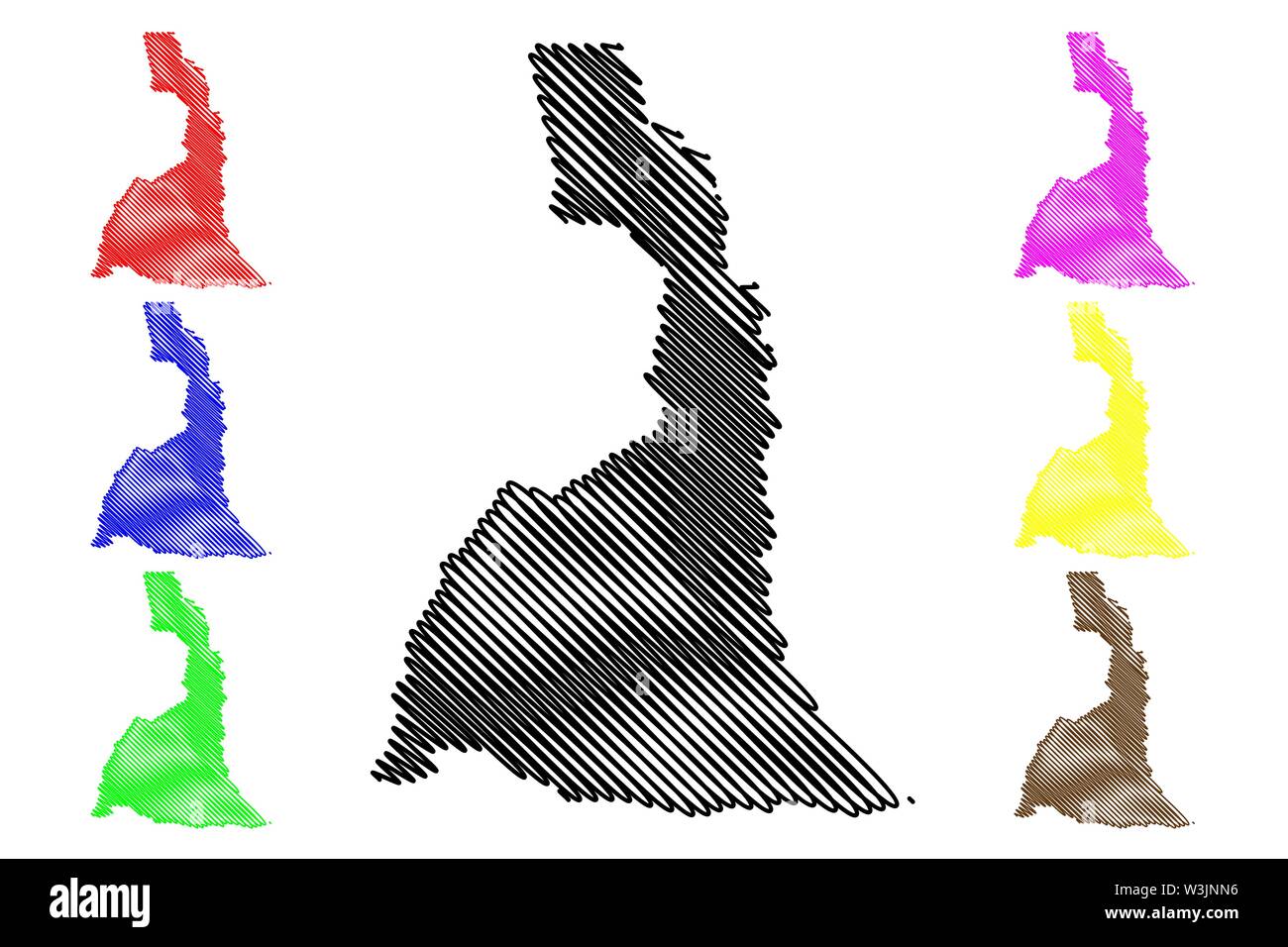 Région nord cameroun Banque d'images vectorielles - Alamy