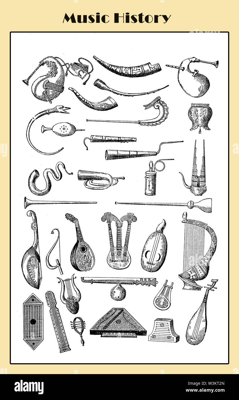 Anciens instruments de musique Banque de photographies et d’images à ...