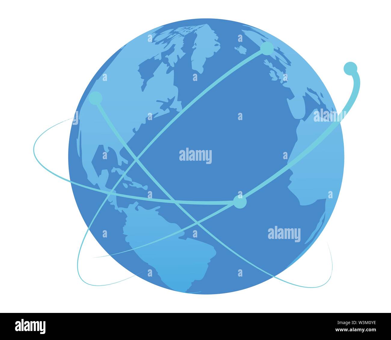 Carte du monde globe web cartoon Image Vectorielle Stock - Alamy