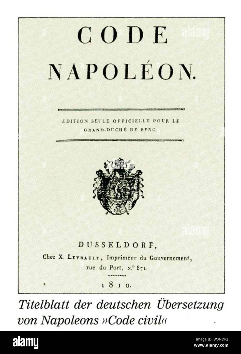 Code napoleon Banque de photographies et d’images à haute résolution ...