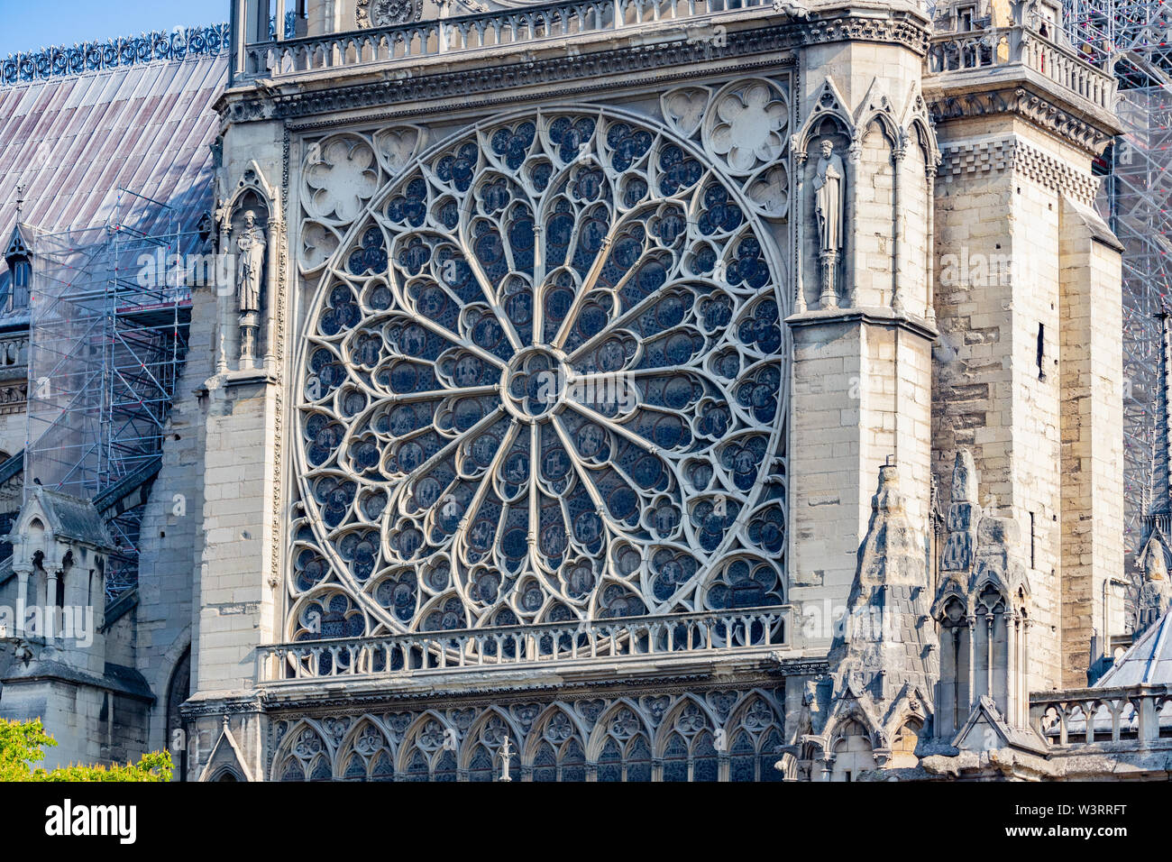 North rose window notre dame cathedral Banque de photographies et d ...
