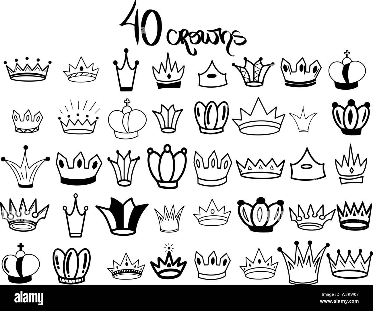 Crown vector vectors Banque de photographies et d’images à haute ...