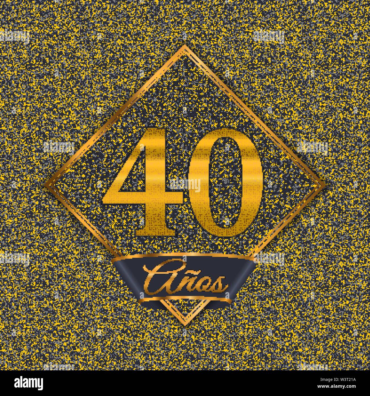 Logo anniversaire 40 ans Banque d'images vectorielles - Page 3 - Alamy