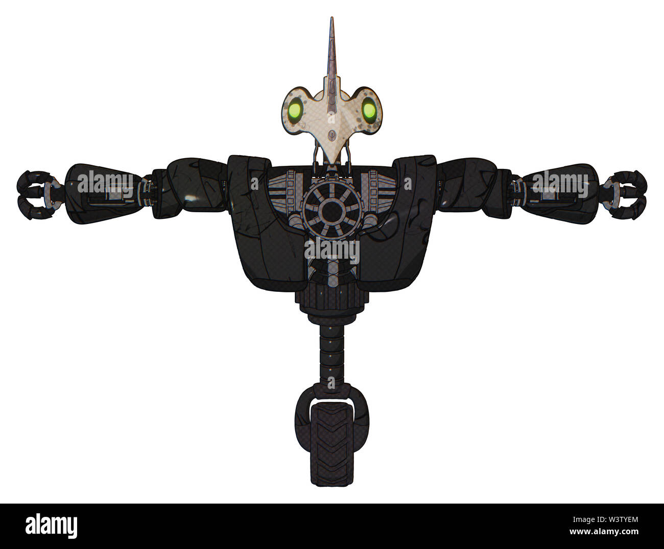 Contenant des éléments du robot : bird skull head, les yeux verts, le ...