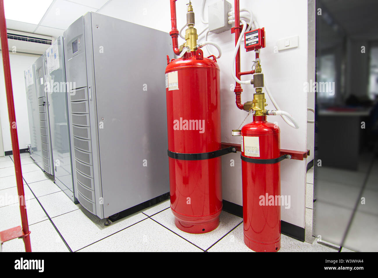 Les systèmes d'extinction FM-200, Système d'inondations par gaz FM200 ...