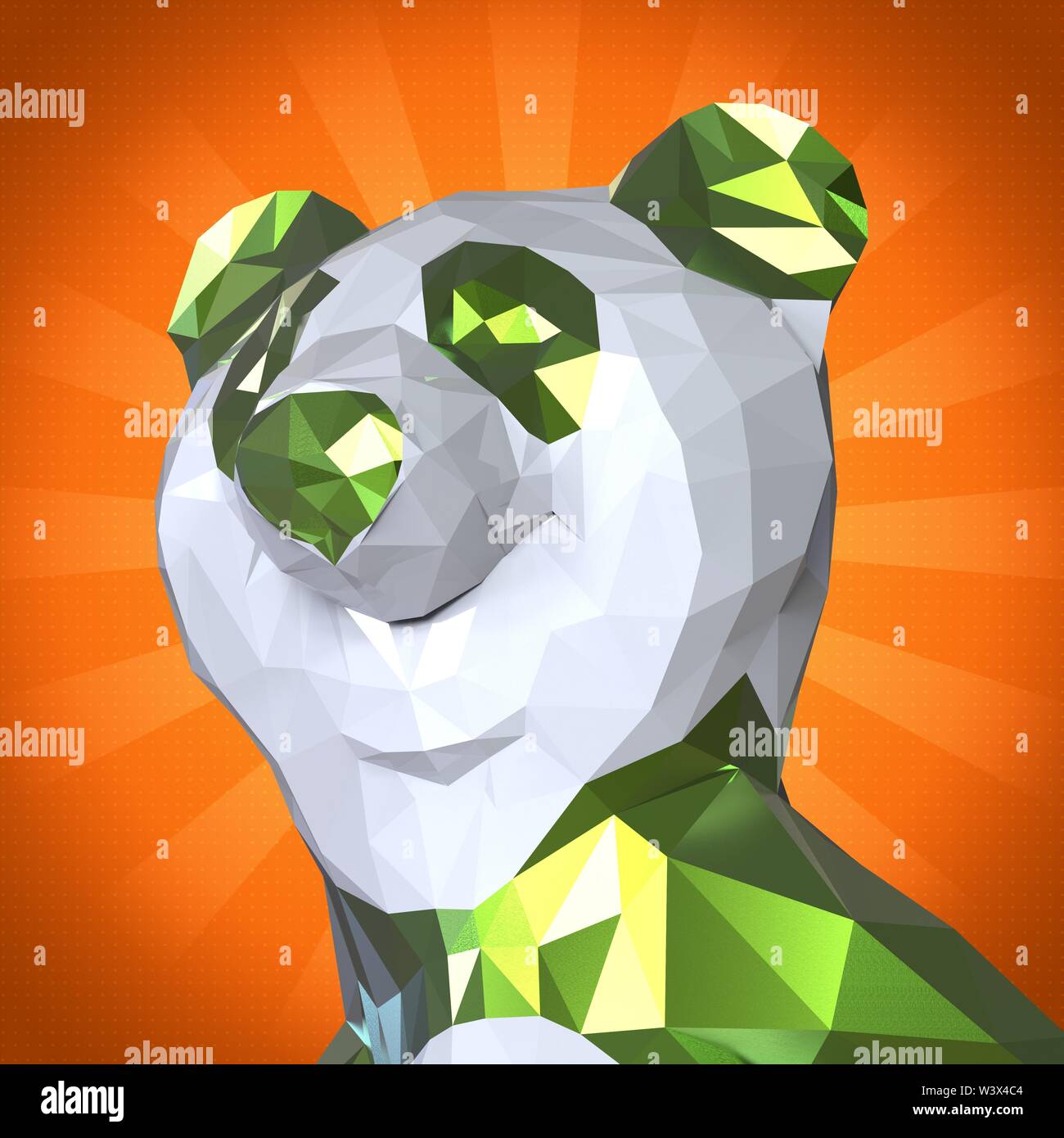 Panda Low Poly Banque d'image et photos - Alamy
