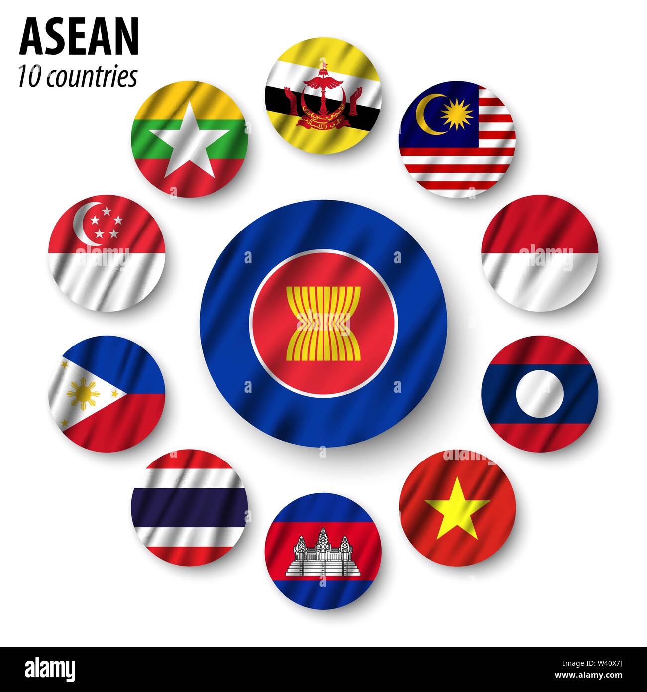Asean flag Banque de photographies et d’images à haute résolution - Alamy