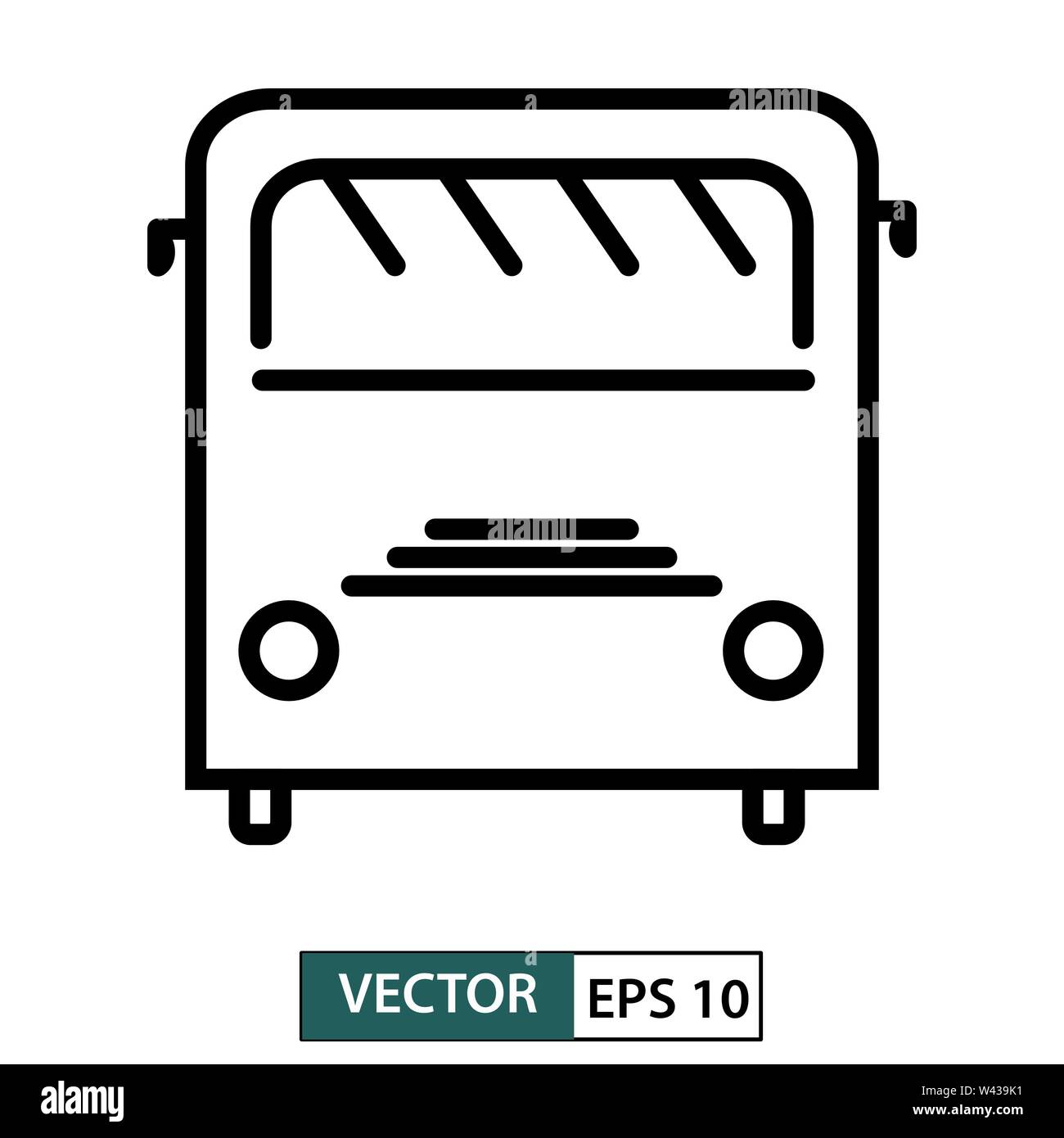 L'icône de bus, symbole, modèle plat. Illustration vecteur EPS 10 Image ...