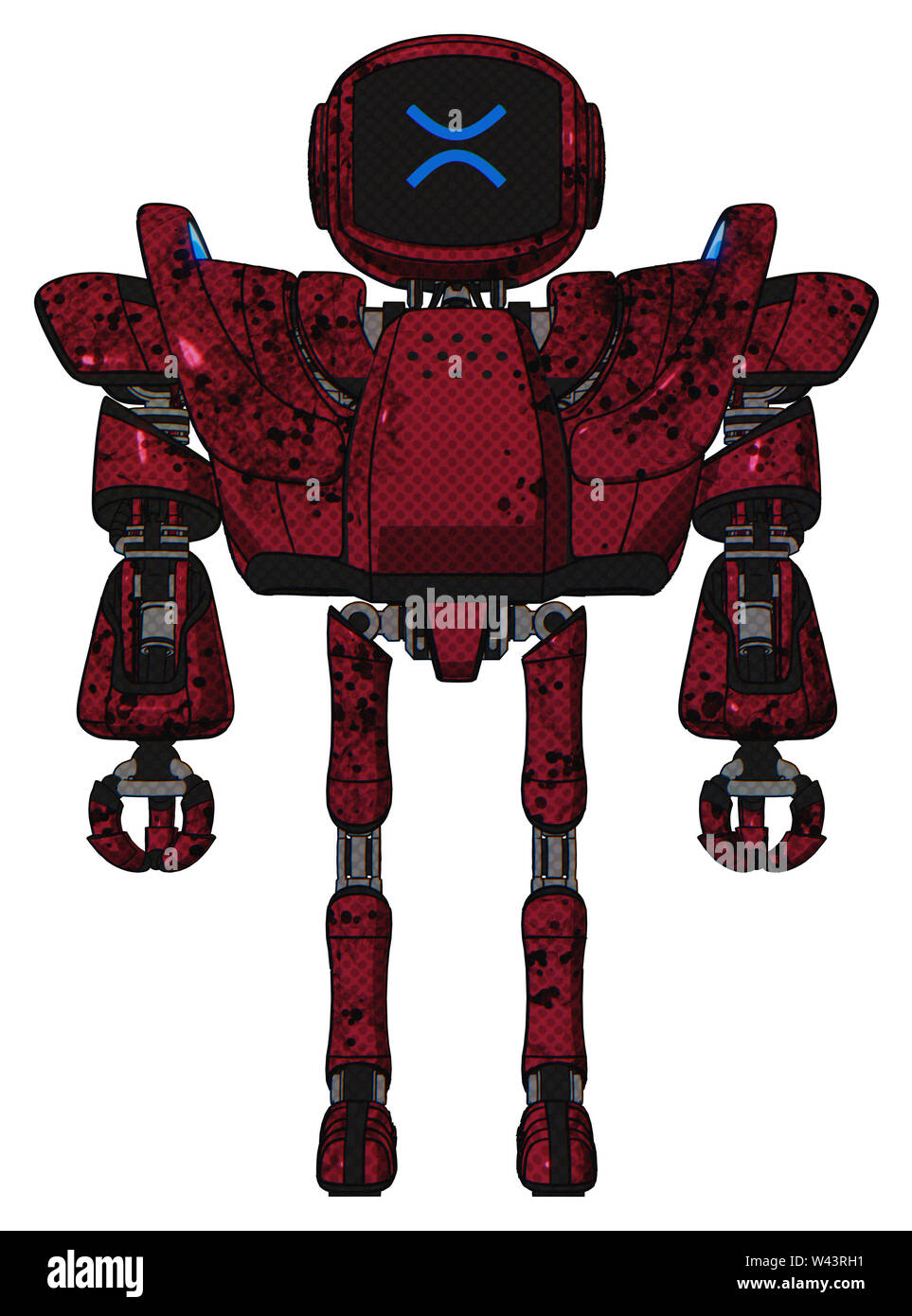Contenant des éléments du robot : tête d'affichage numérique, wince ...