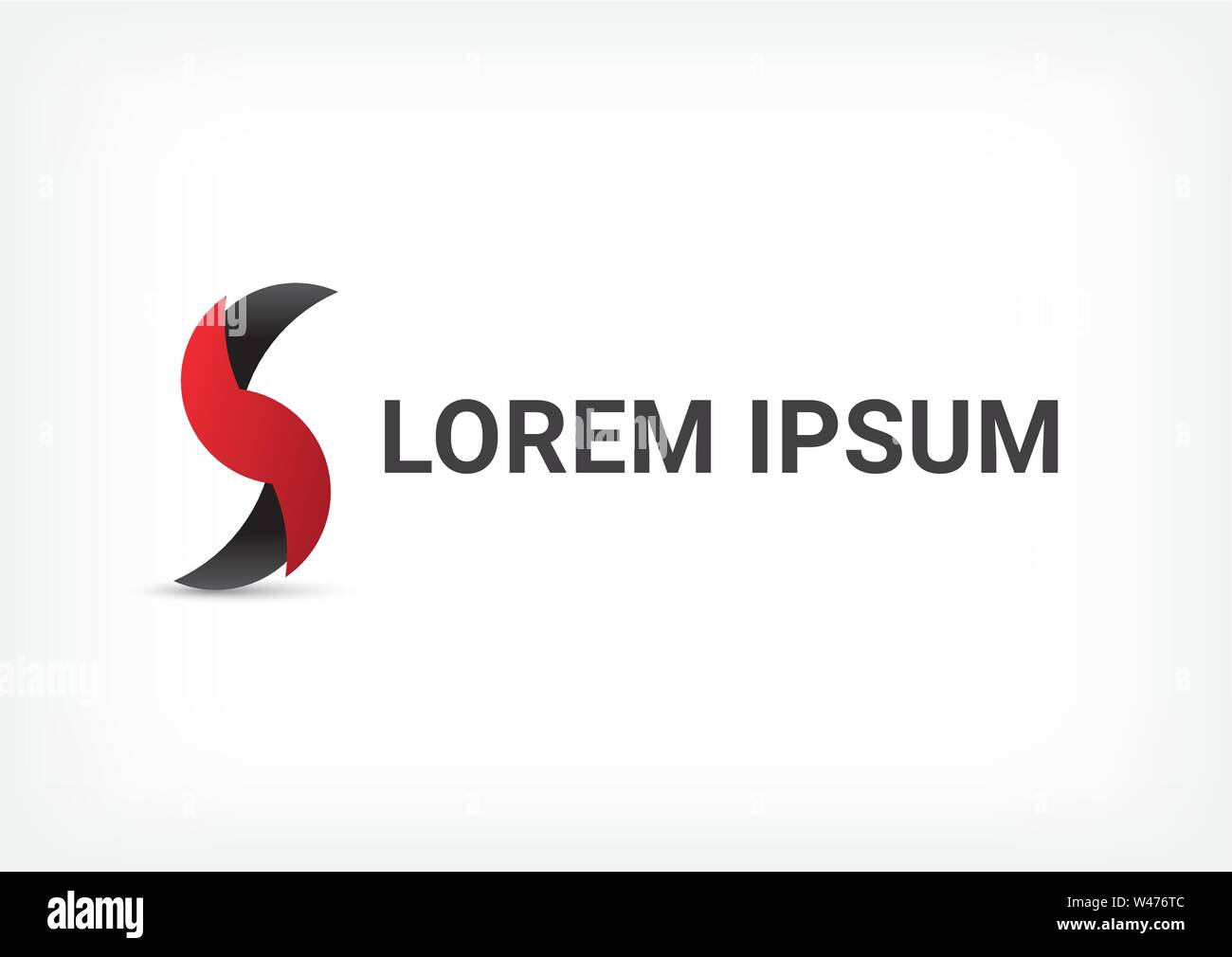 Lettre s logo vector, modèle de conception moderne, l'icône courbe ...