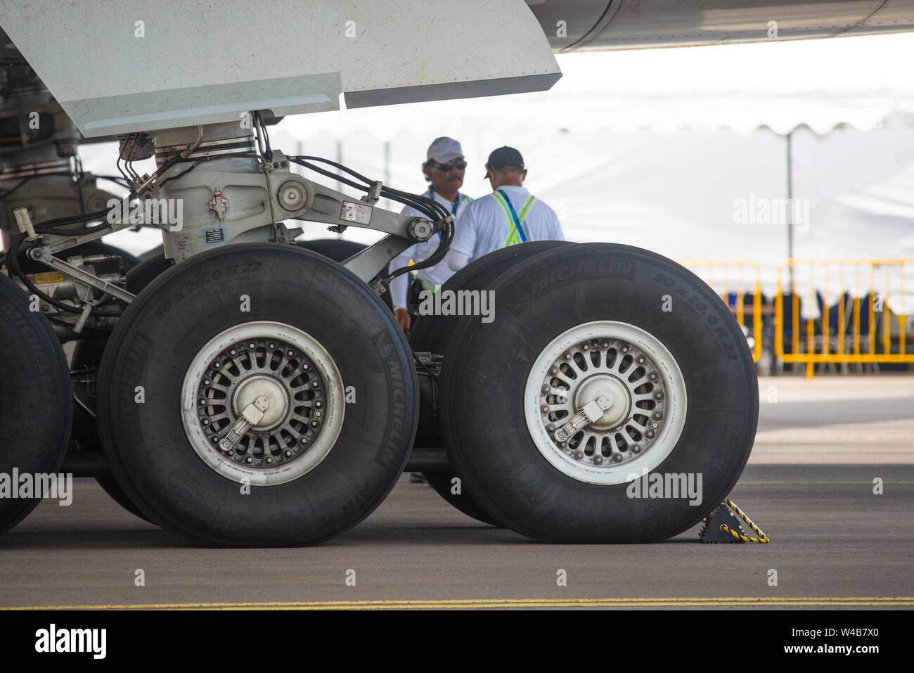 Singapour - 4 Février 2018 : le train d'atterrissage principal d'Airbus ...