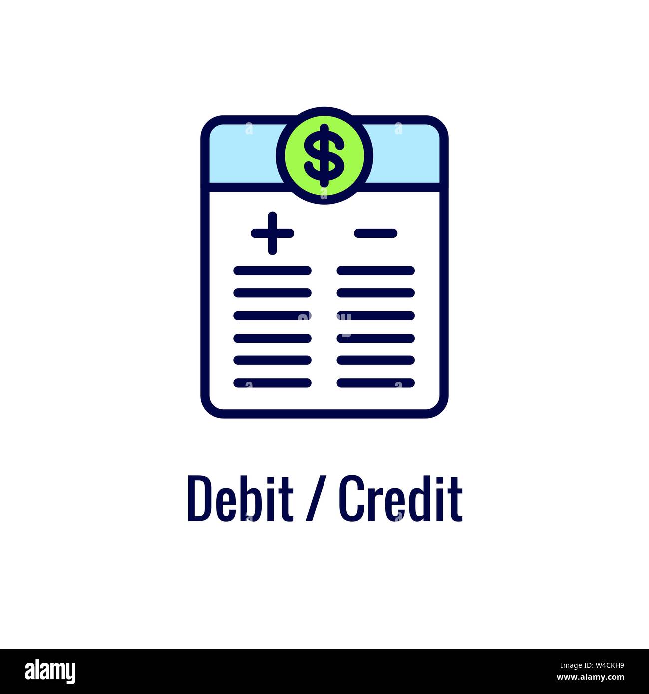 Icône de comptabilité Banque d'images vectorielles - Alamy