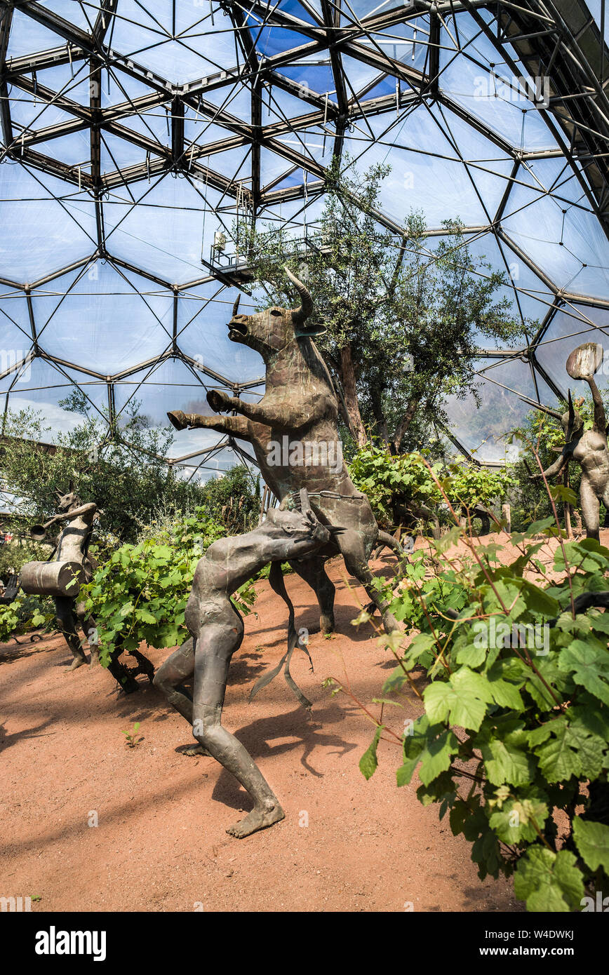 Les Biomes Au Projet Eden Banque d'image et photos - Alamy