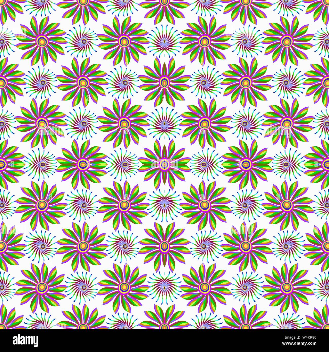 De belles fleurs sur fond blanc fond d'écran vector illustration Image ...