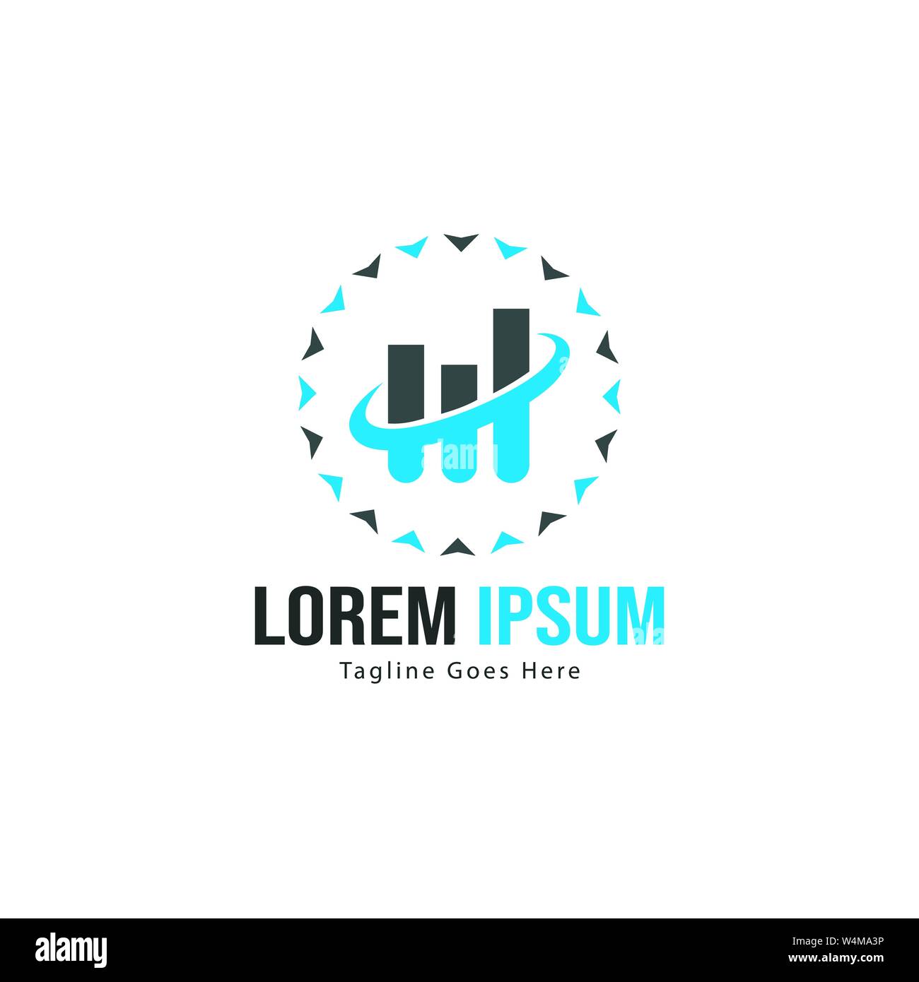 Logo template design graphique. Logo graphique avec châssis moderne ...