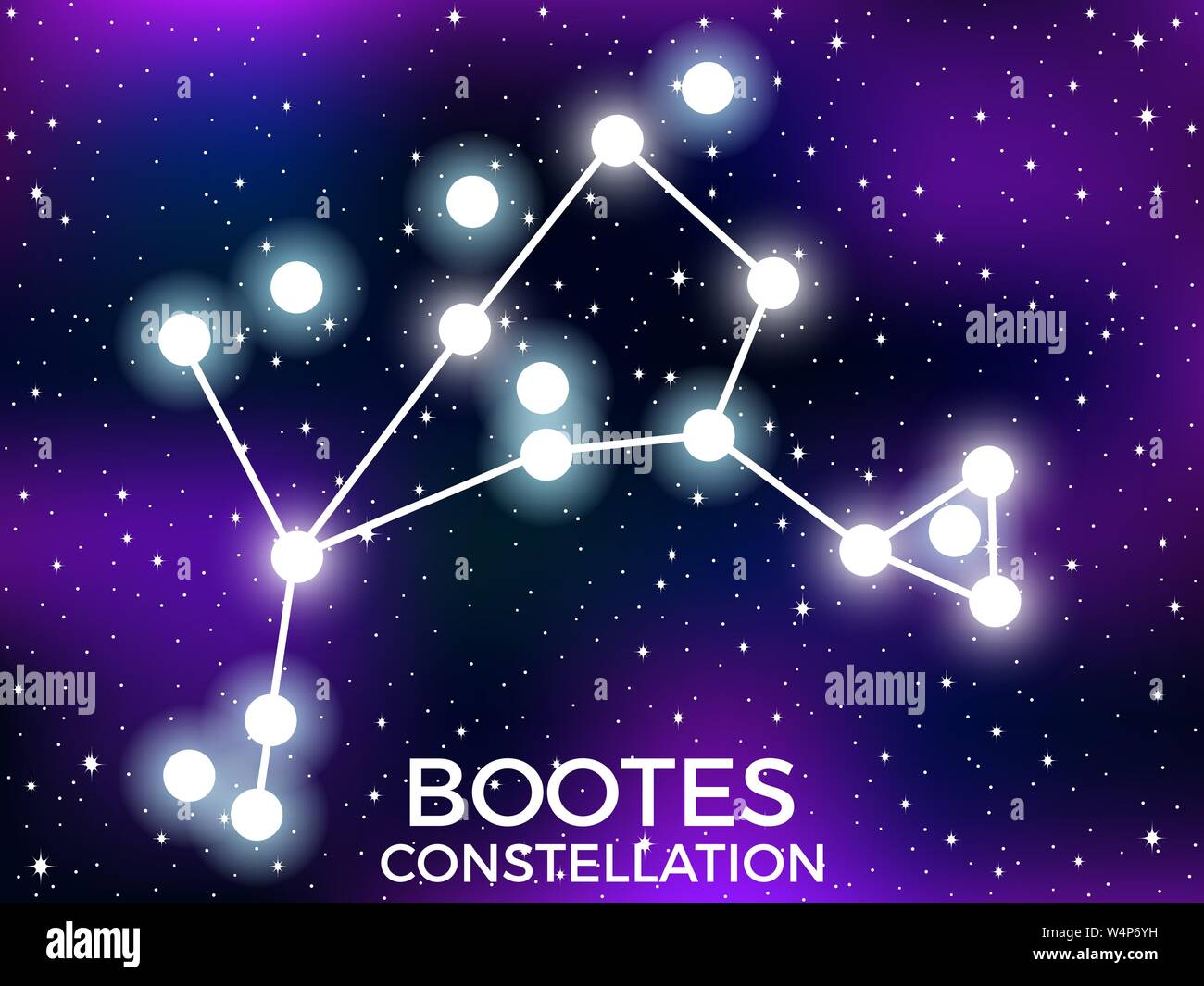 Bootes constellation space astronomy Banque de photographies et d ...