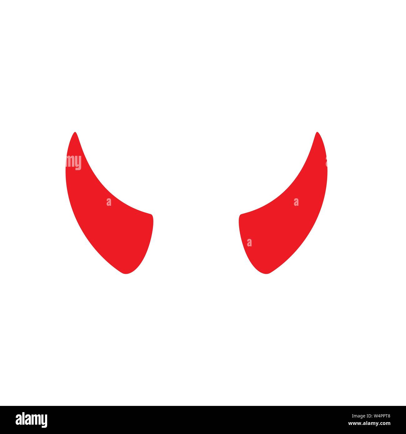 Corne du diable l'icône vecteur illustration design Template Image ...