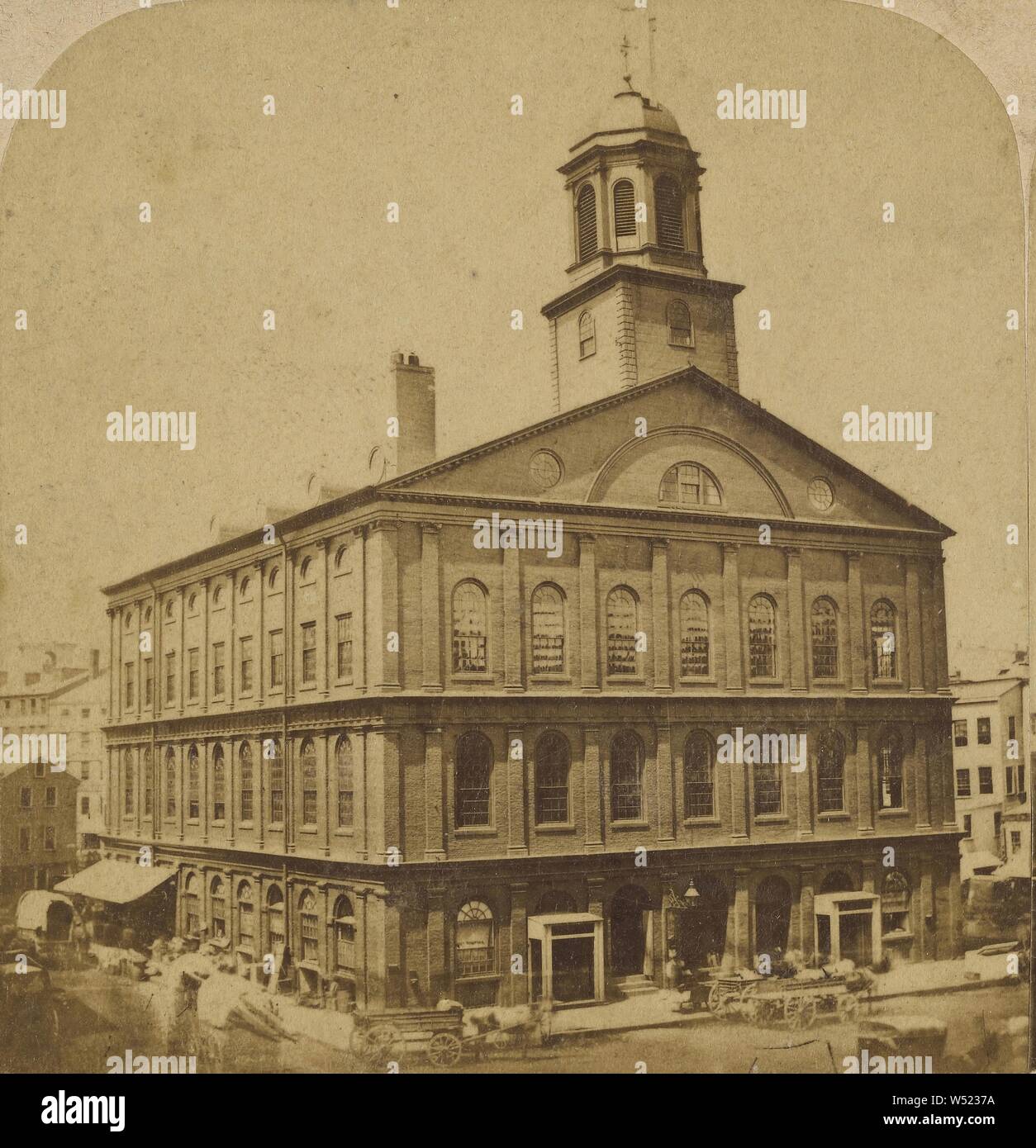 Fanueil Hall, Boston, Mass., Deloss Barnum (américain, 1825 - 1873 ...
