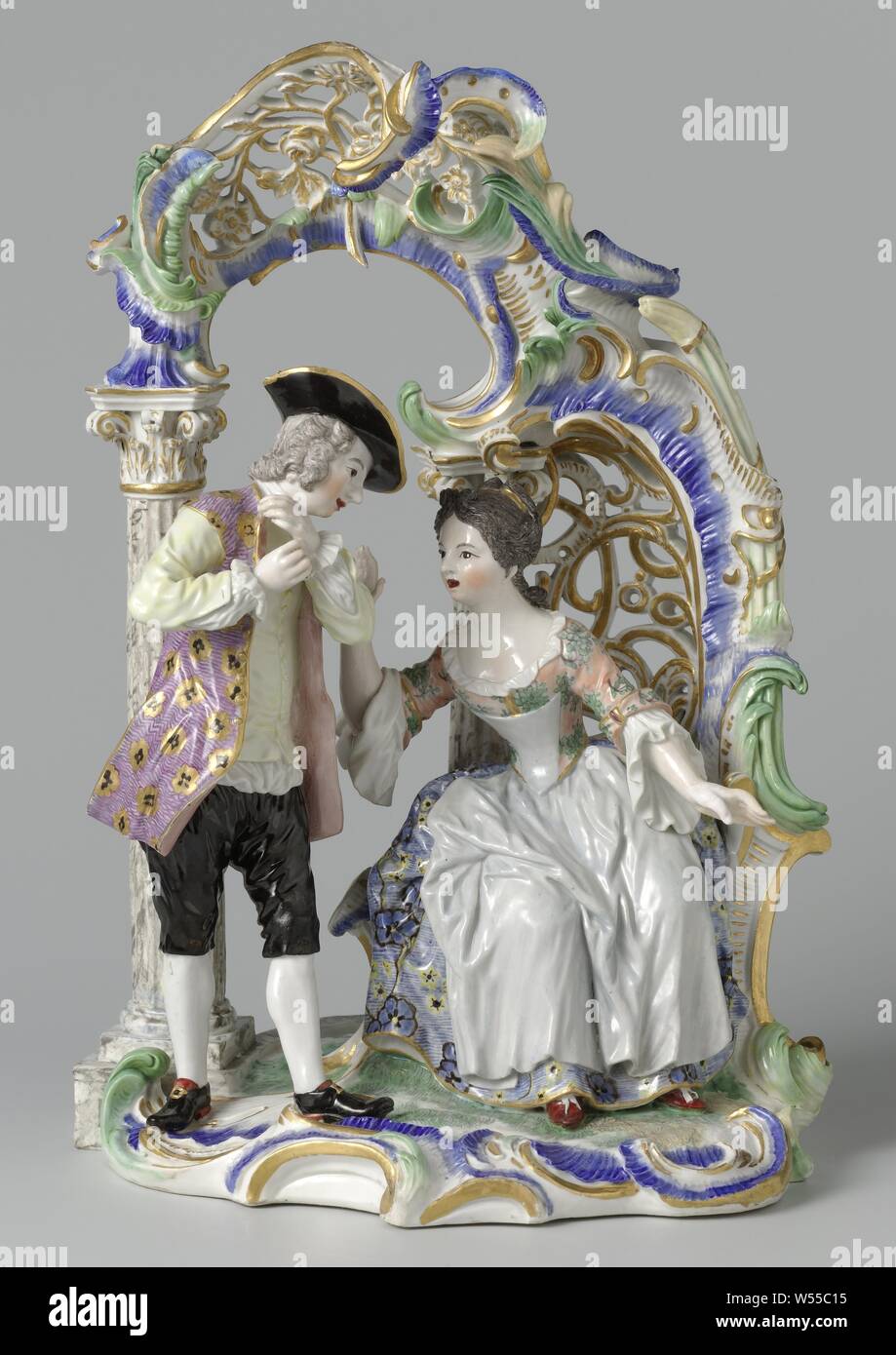 Couple de berger sous les colonnes Banque de photographies et d’images ...