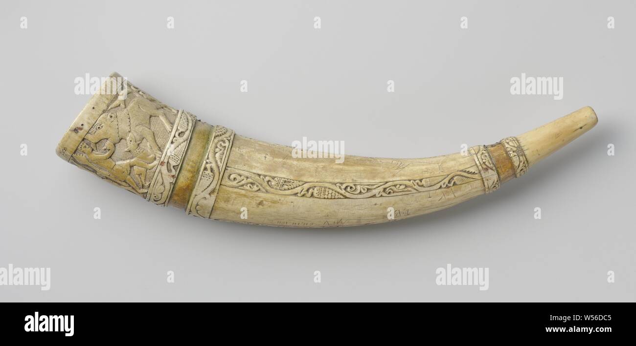 Cor de chasse corne (Oliphant), deux paires de bandes transversales en ...