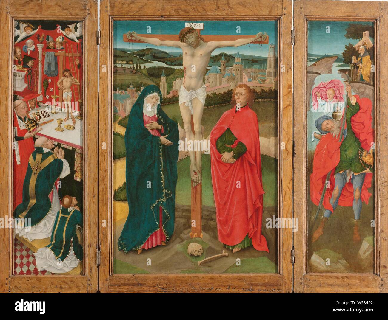 Triptyque avec la crucifixion Banque de photographies et d’images à haute résolution - Alamy