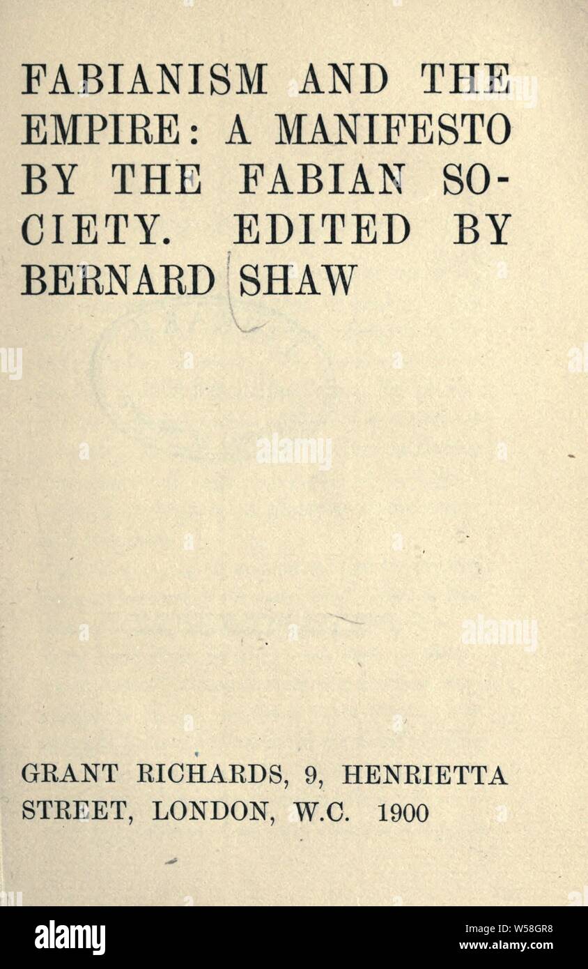 Fabian society Banque de photographies et d’images à haute résolution ...