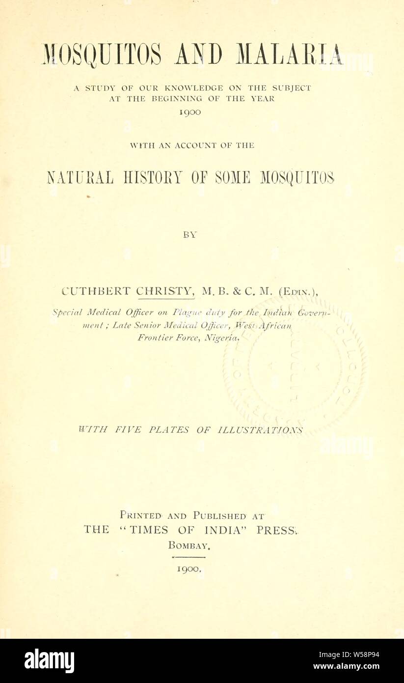 Histoire des moustiques Banque de photographies et d’images à haute ...
