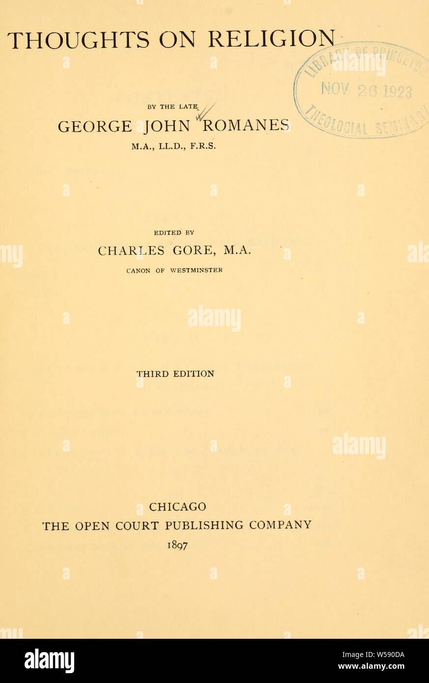 George romanes Banque de photographies et d’images à haute résolution ...