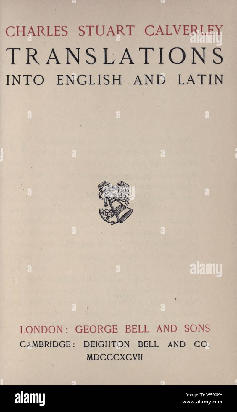 Charles stuart calverley Banque de photographies et d’images à haute ...