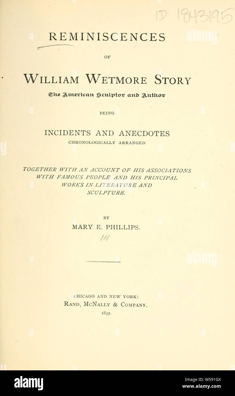 William wetmore story Banque de photographies et d’images à haute ...
